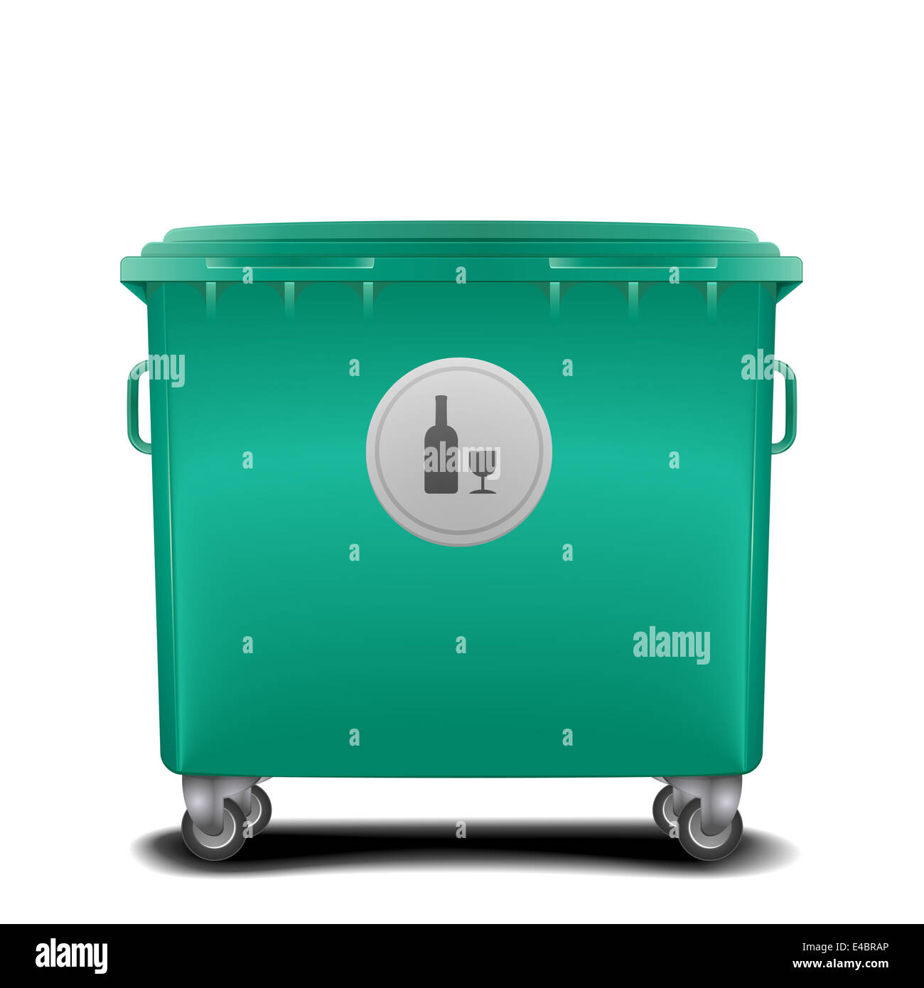 green recycling bin Stock Photo - Alamy