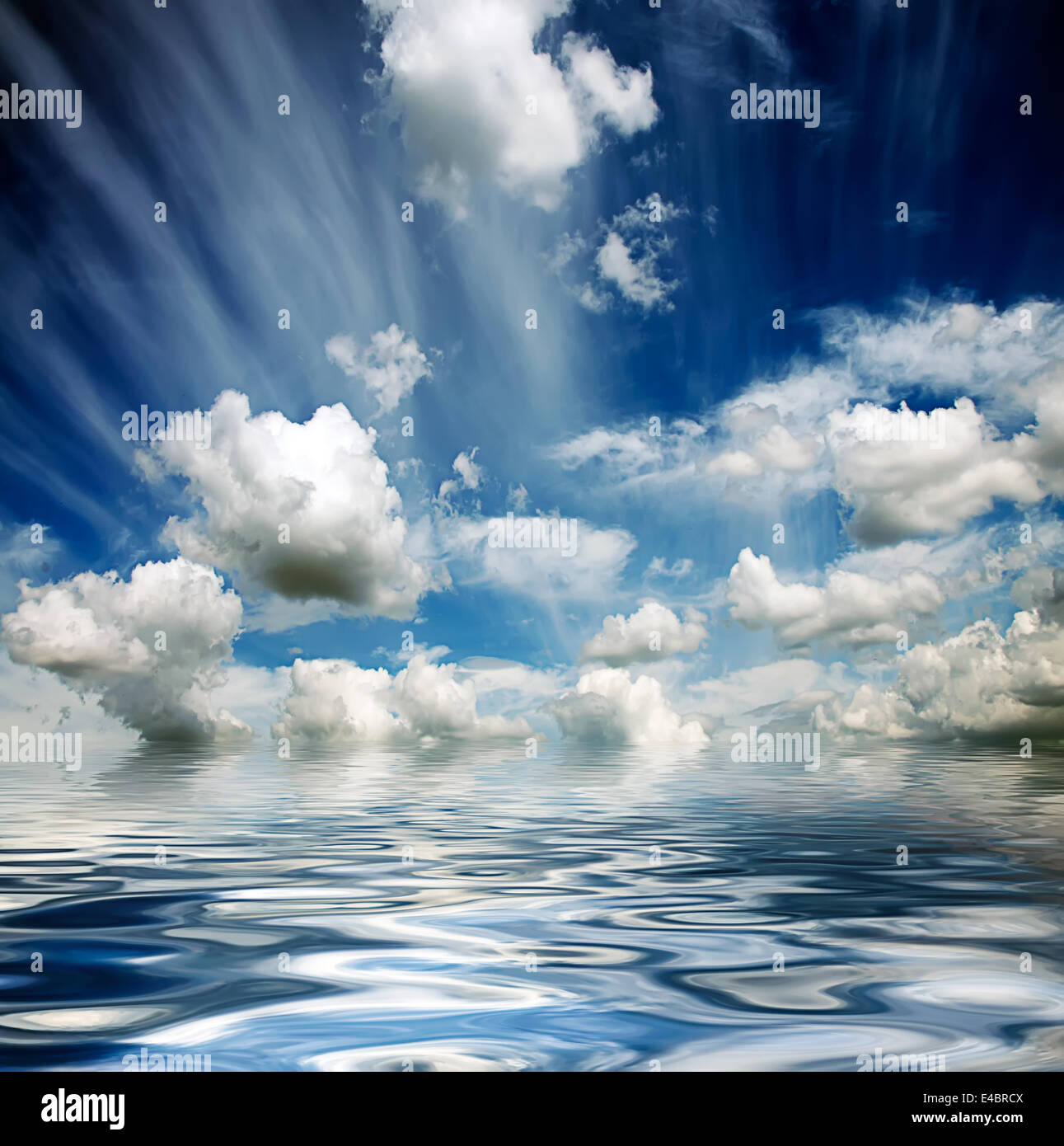 Sky blue reflected water background hi-res stock photography and images ...