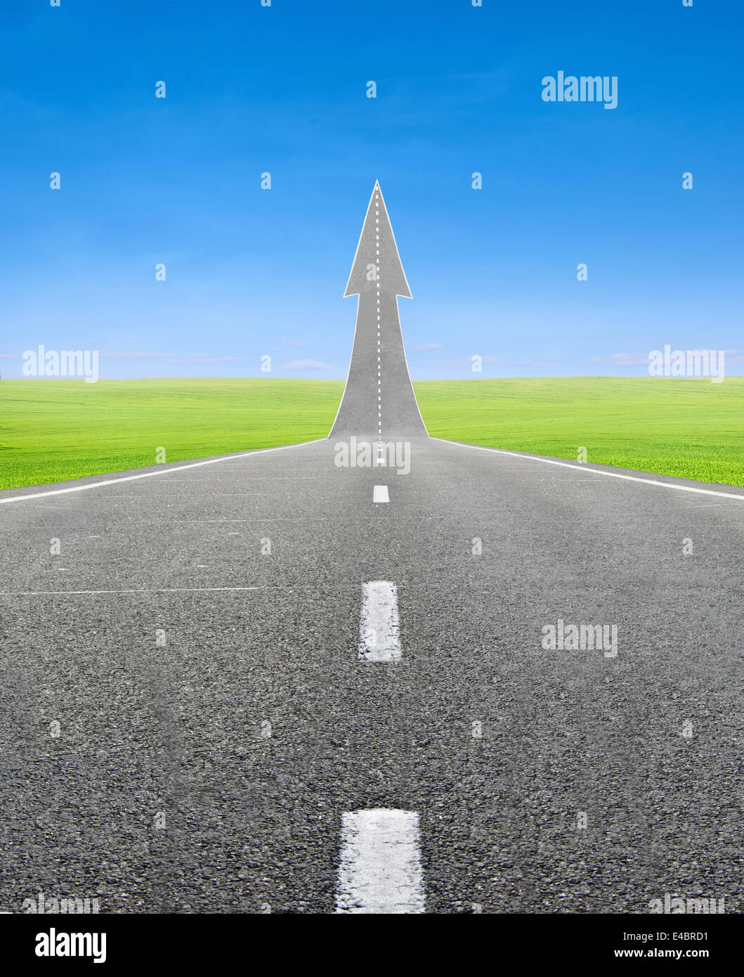 Road Highway Arrow High Resolution Stock Photography and Images - Alamy