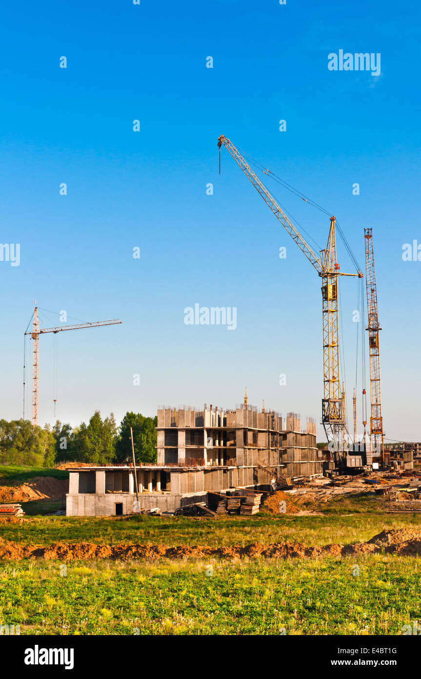 construction of residential buildings Stock Photo - Alamy