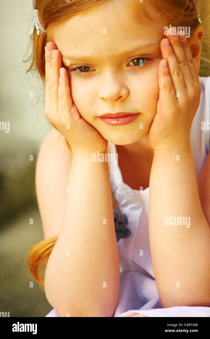 Charming Little Girl Stock Photo - Alamy