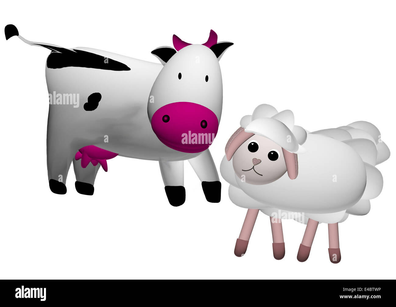 cow and sheep Stock Photo - Alamy