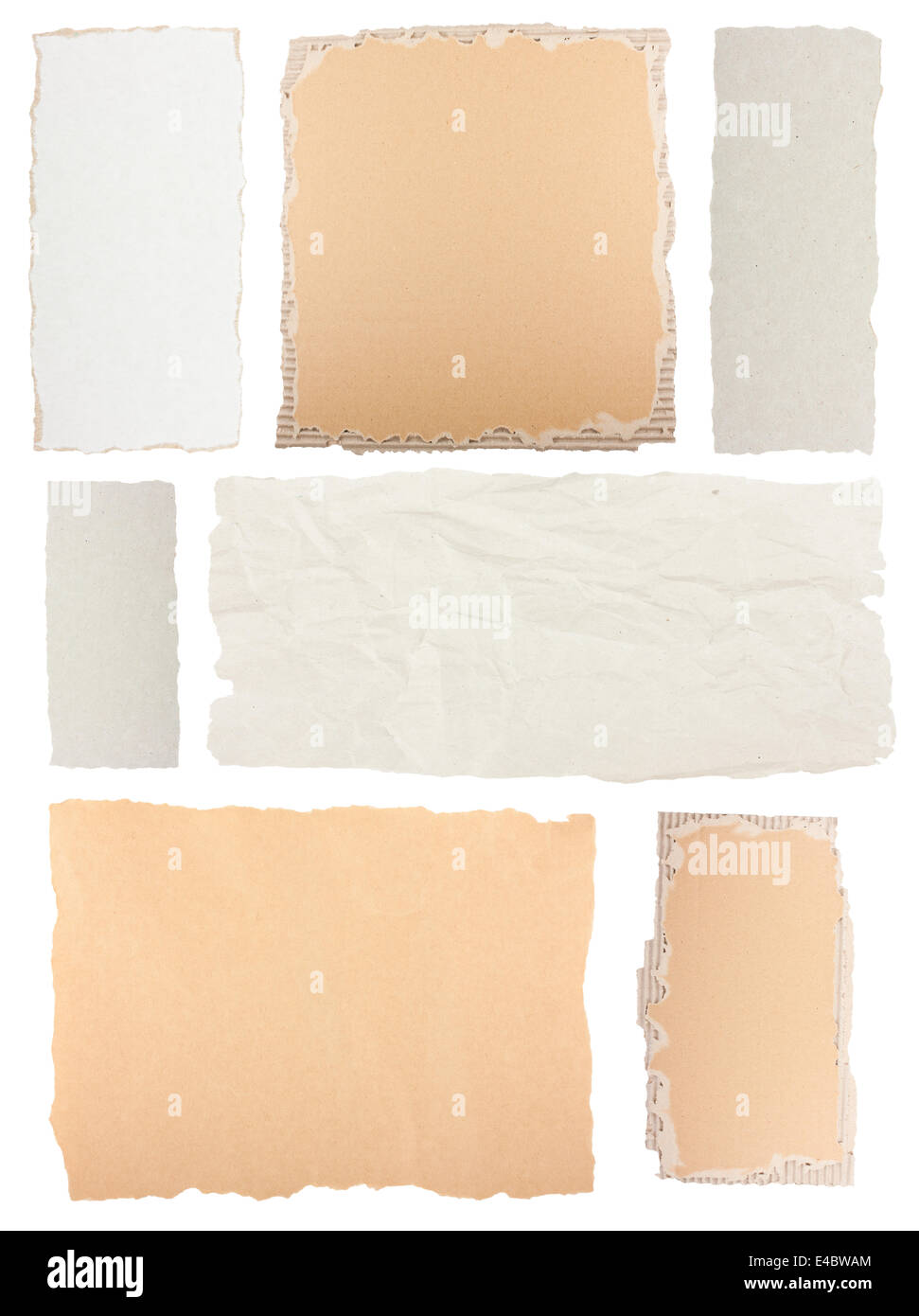 Collection of paper pieces Stock Photo - Alamy