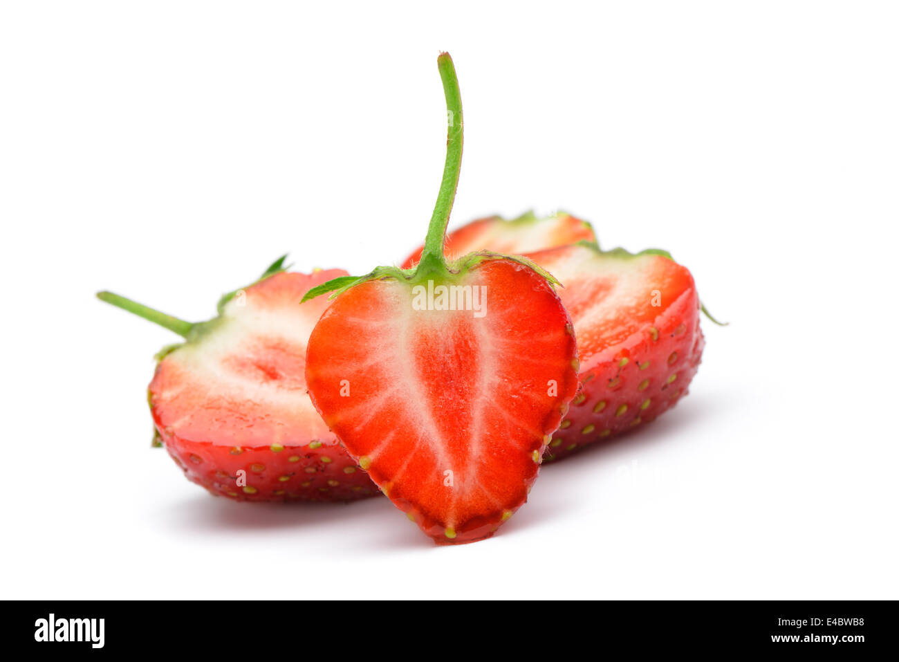 Strawberry cross section Cut Out Stock Images & Pictures - Alamy