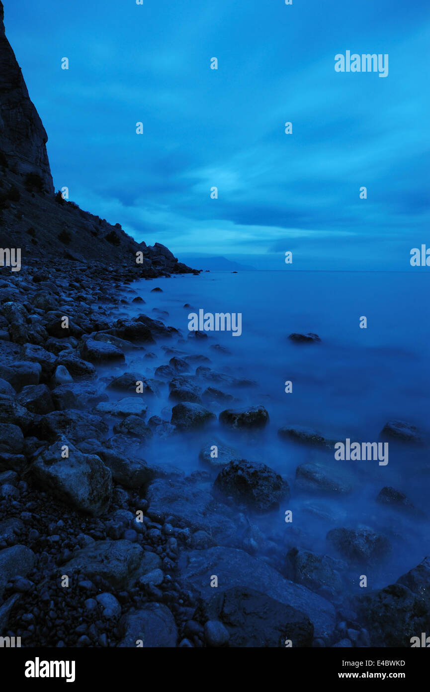 The night sea Stock Photo - Alamy
