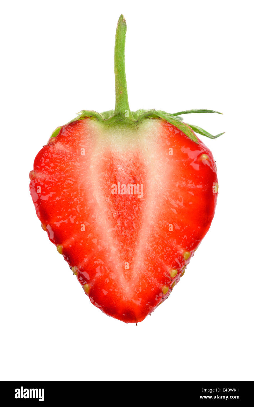 Strawberry cross section Cut Out Stock Images & Pictures - Alamy