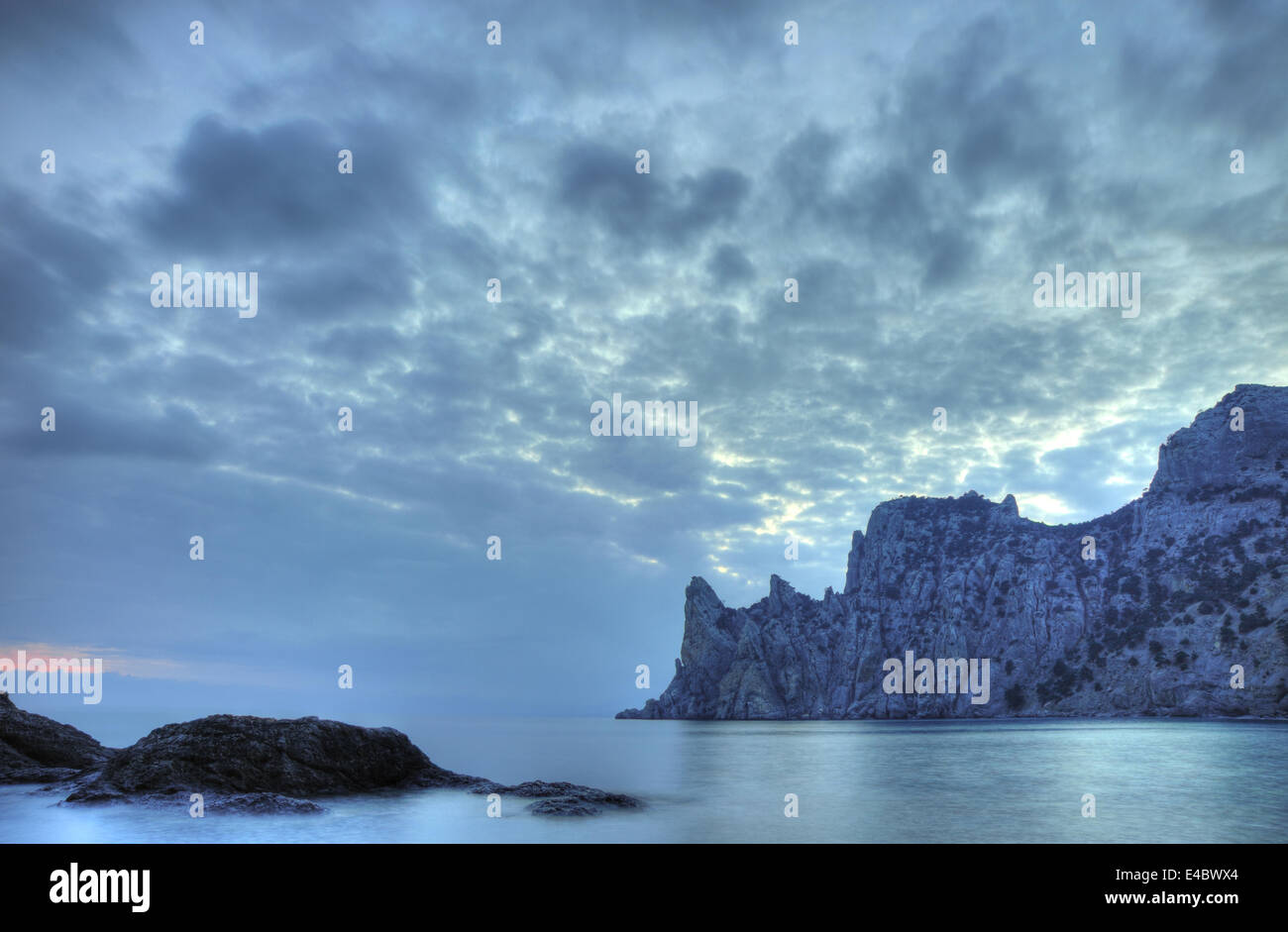 The night sea Stock Photo - Alamy