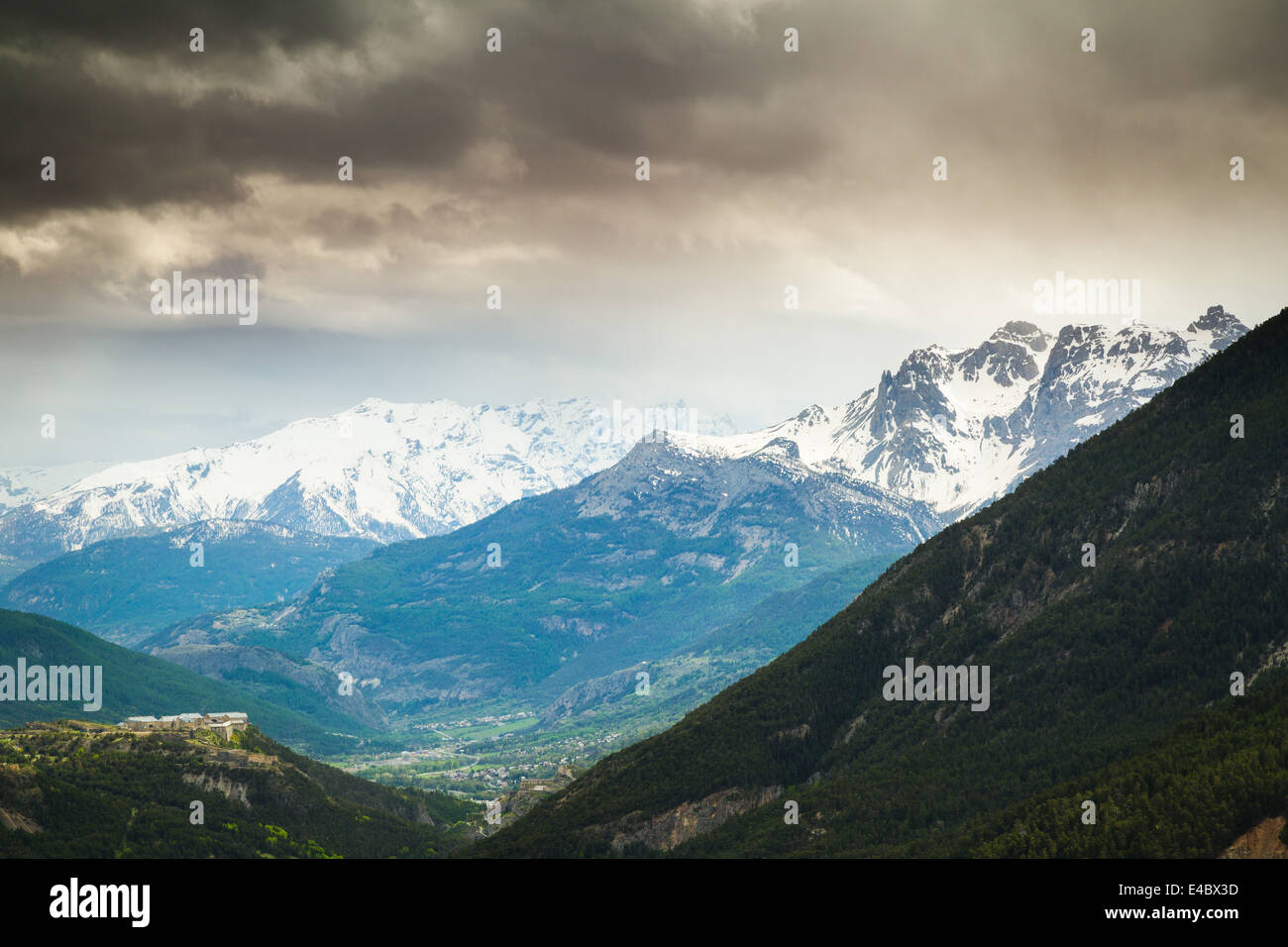 View South from the Col de Montgenevre, France Stock Photo - Alamy