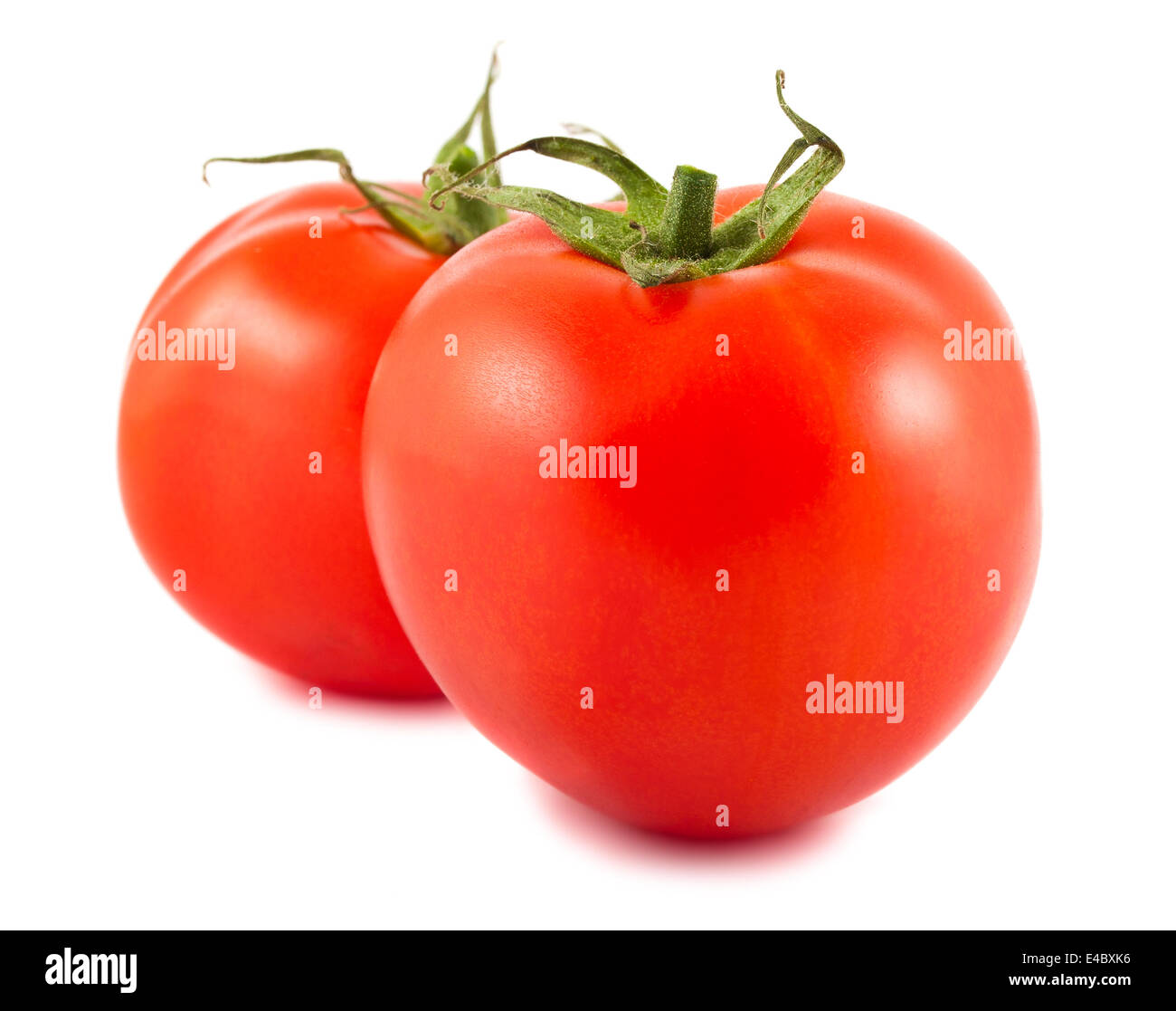 Two red tomatoes Stock Photo - Alamy