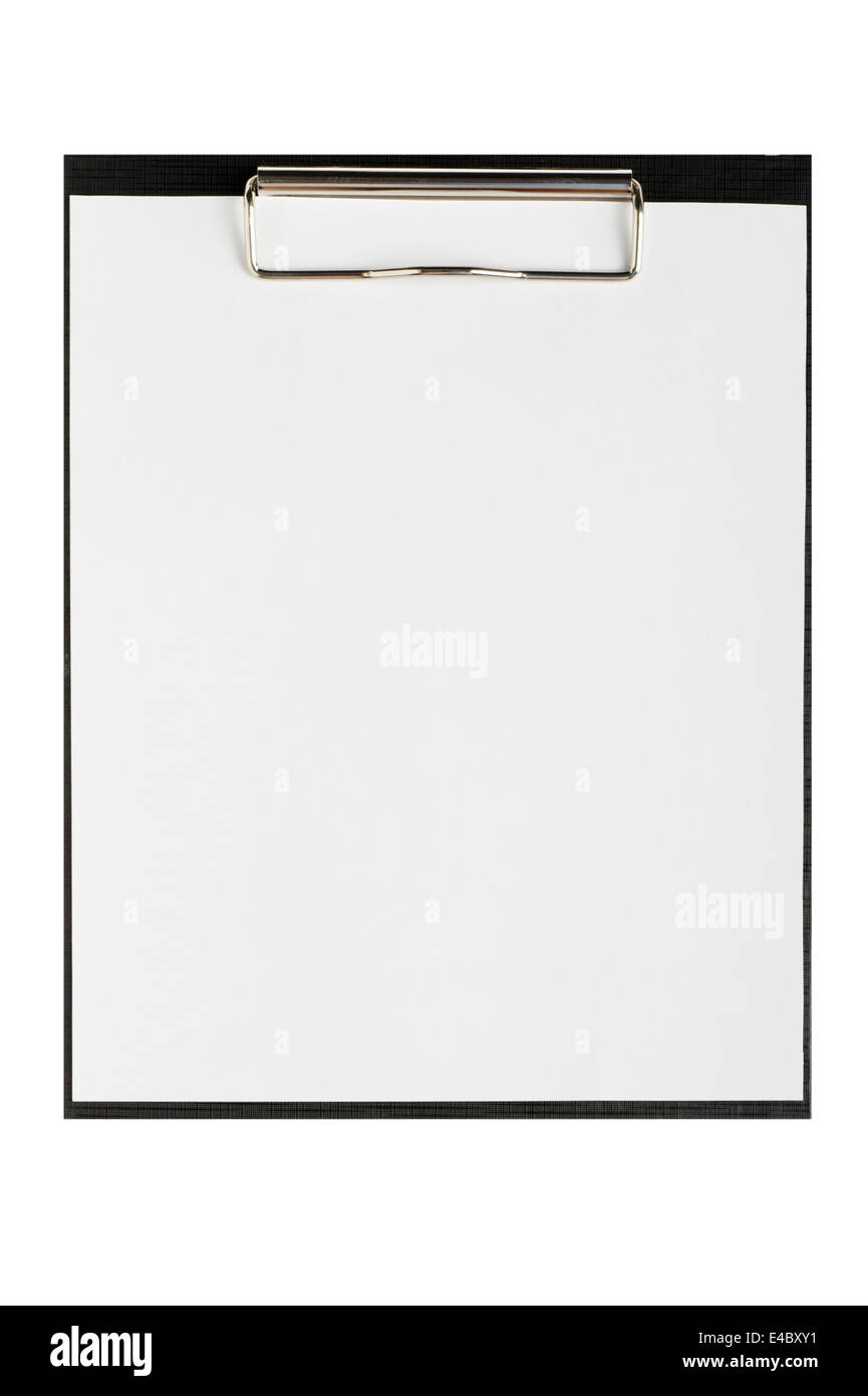 Folder for papers with empty blank Stock Photo - Alamy