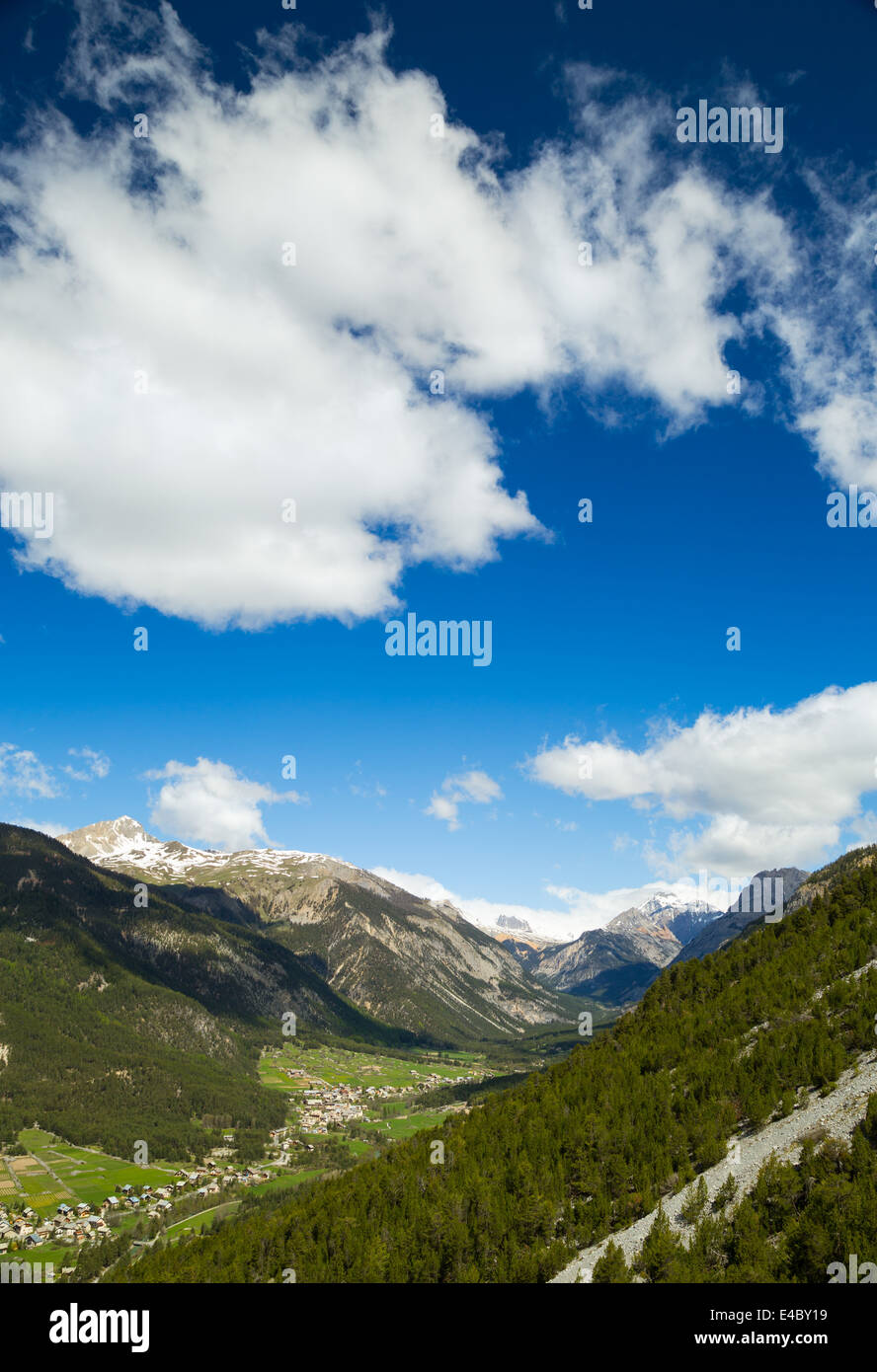 View North from the Col de Montgenevre, France Stock Photo - Alamy