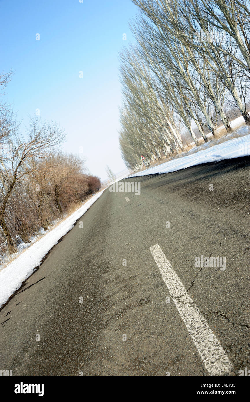 Road with a marking Stock Photo - Alamy