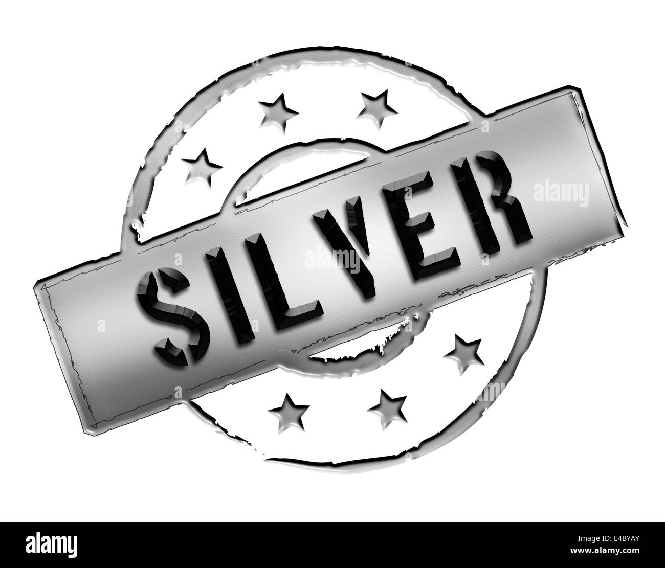 Stamp - Silver Stock Photo - Alamy
