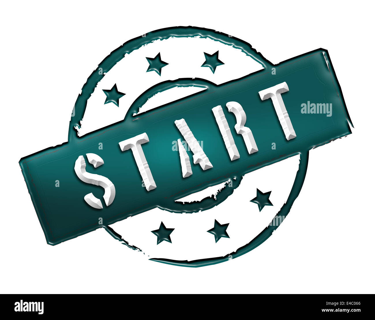 Stamp - START Stock Photo - Alamy