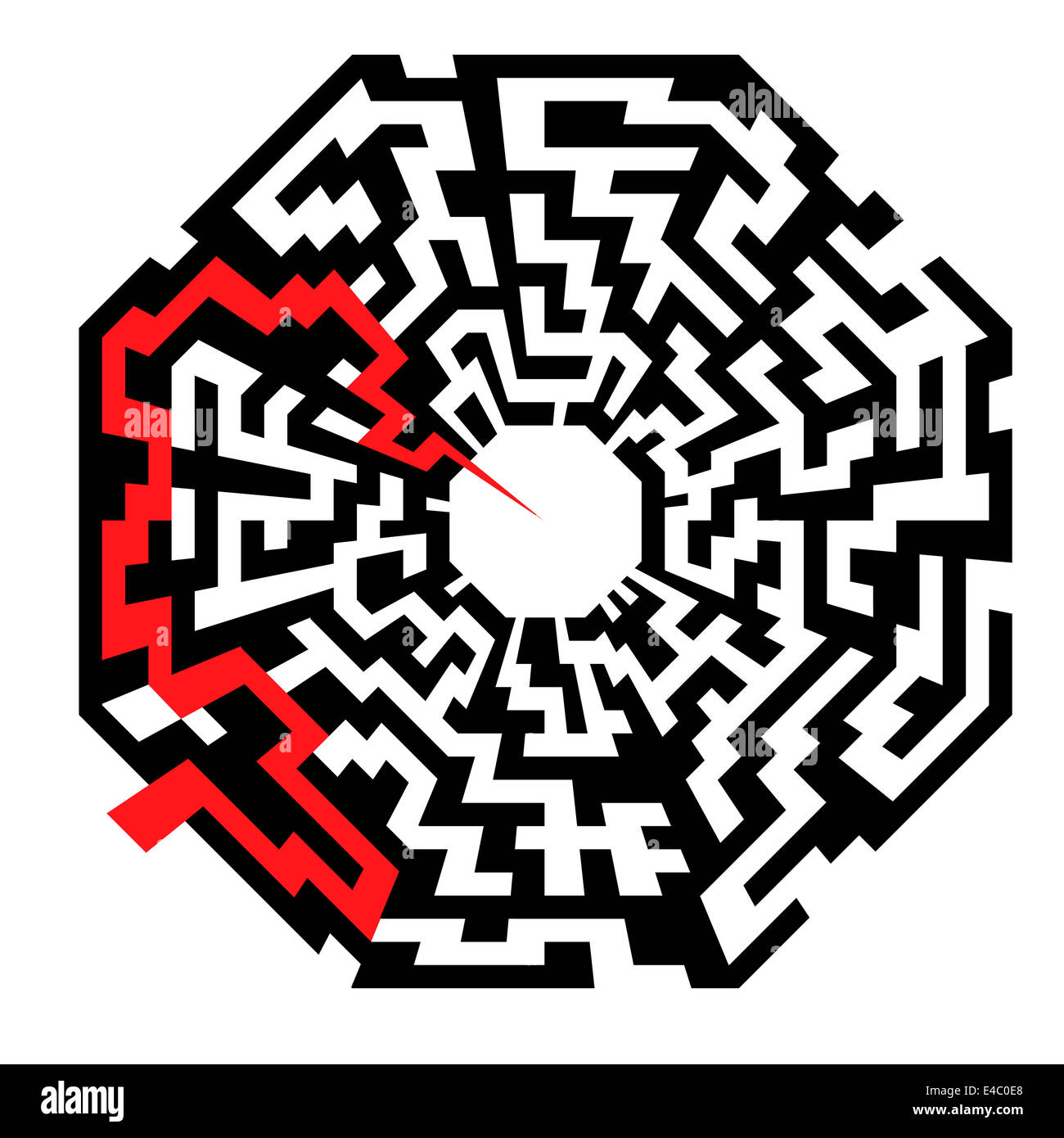 Red arrow outline hi-res stock photography and images - Alamy