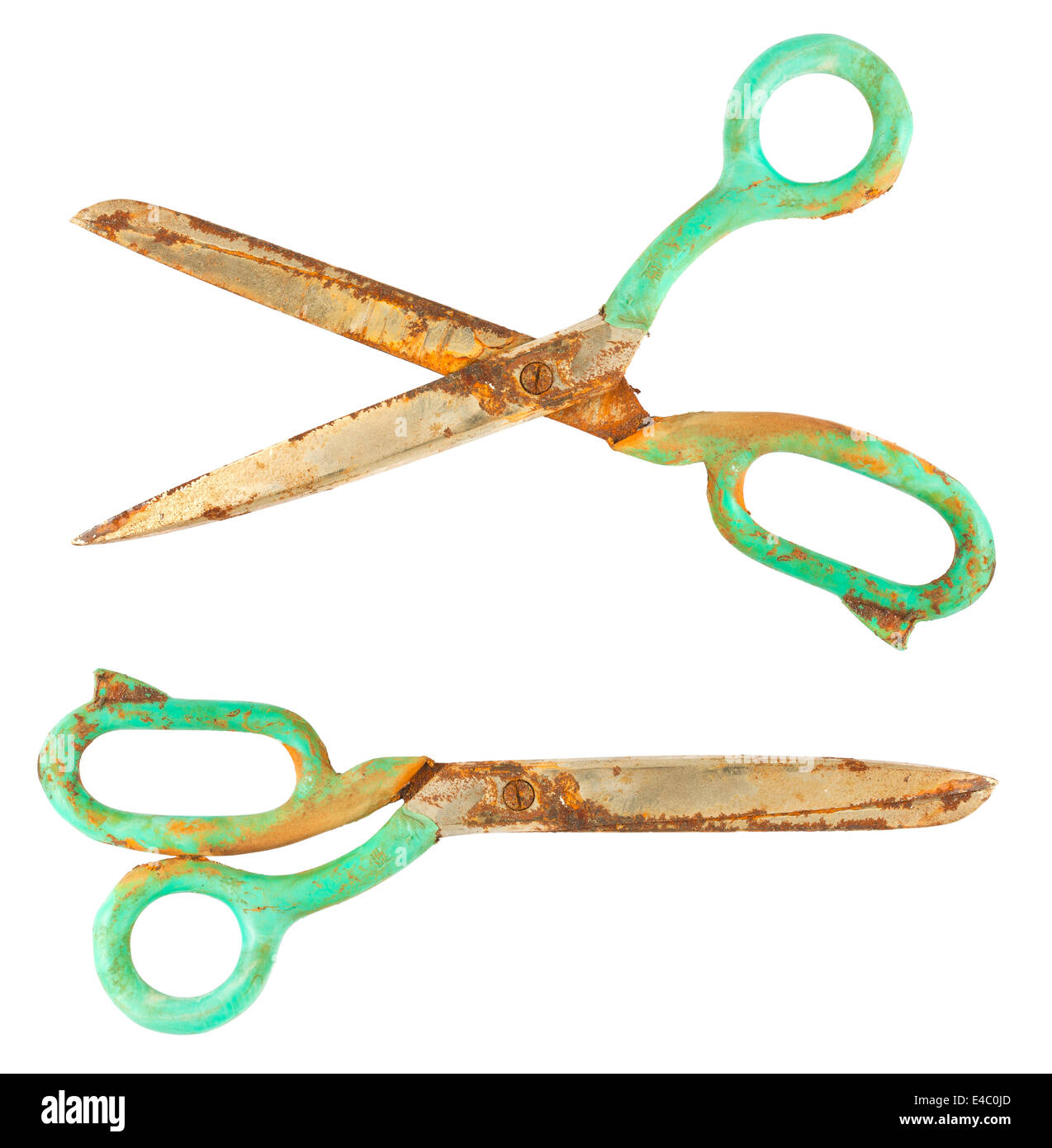 Old tailor scissors open and closed Stock Photo - Alamy