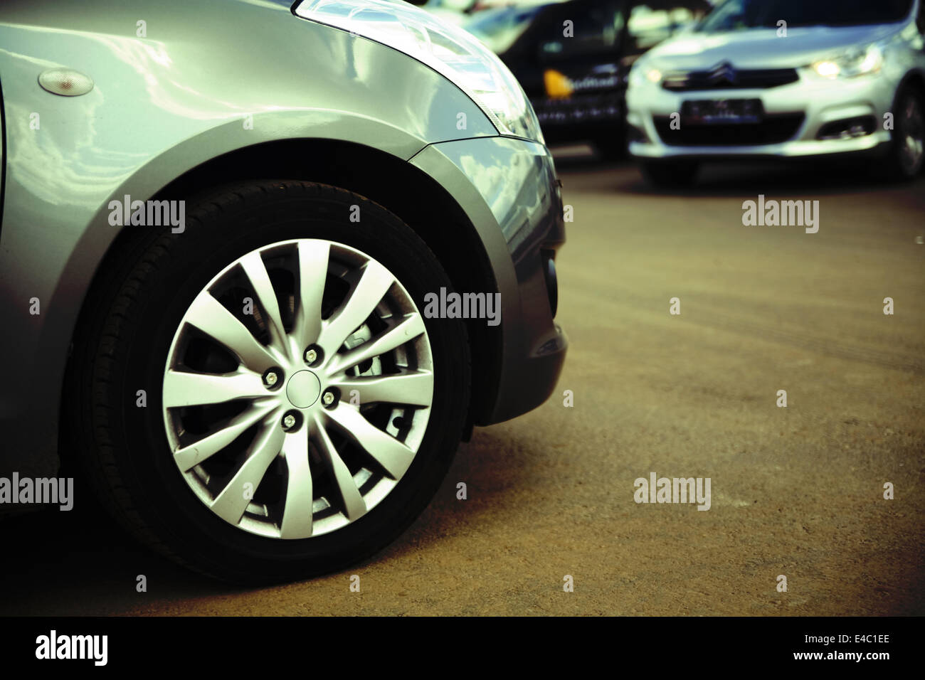 wheel and bumper of a modern passenger car Stock Photo - Alamy