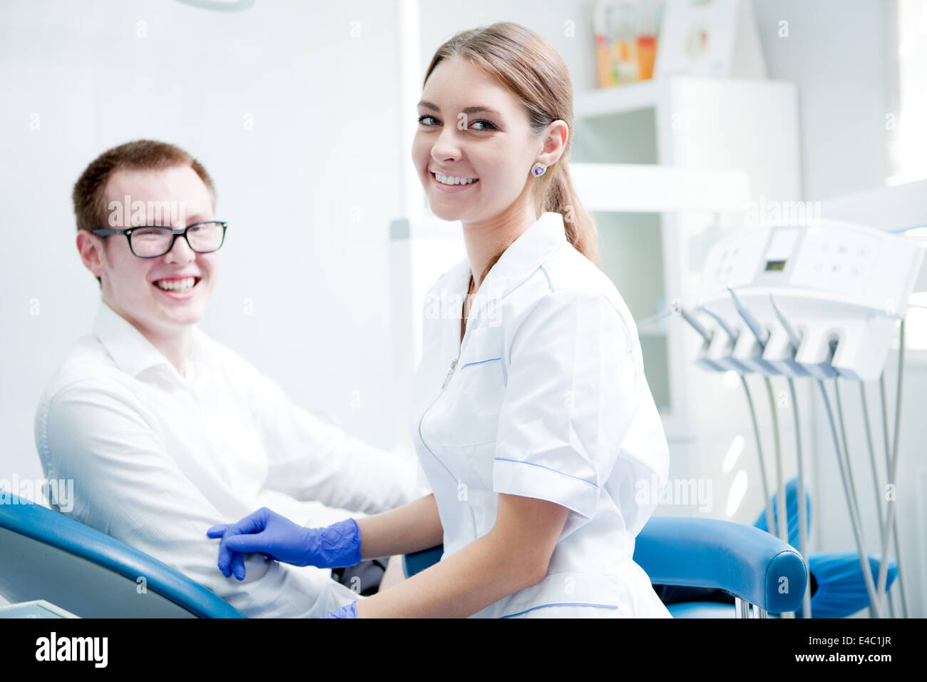 A woman dentist or dental hygienist portrait Stock Photo - Alamy