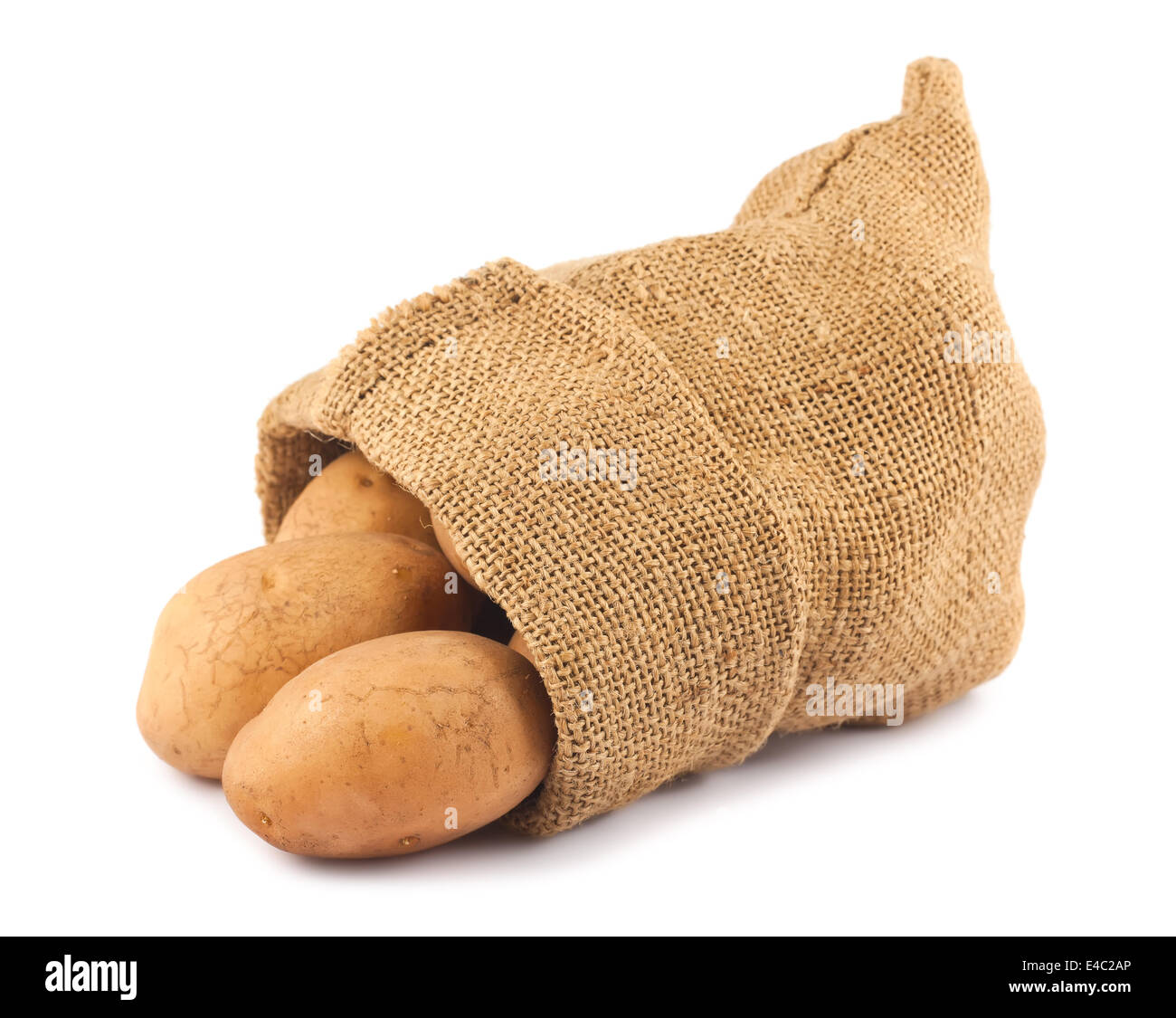Spilled burlap sack of potatoes hi-res stock photography and images - Alamy