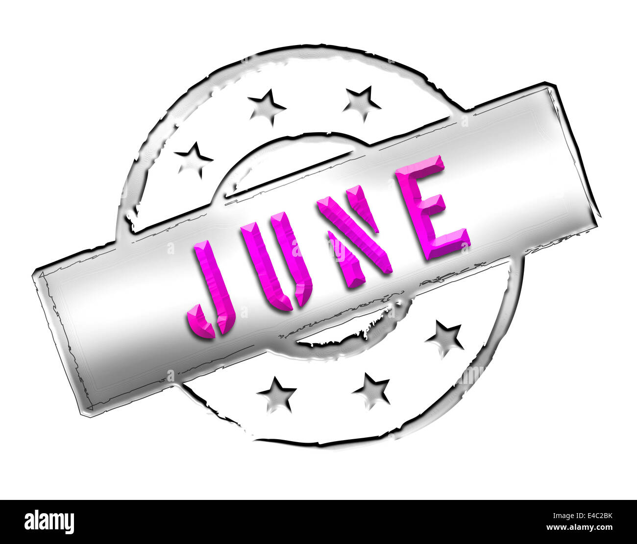 Stamp - JUNE Stock Photo - Alamy
