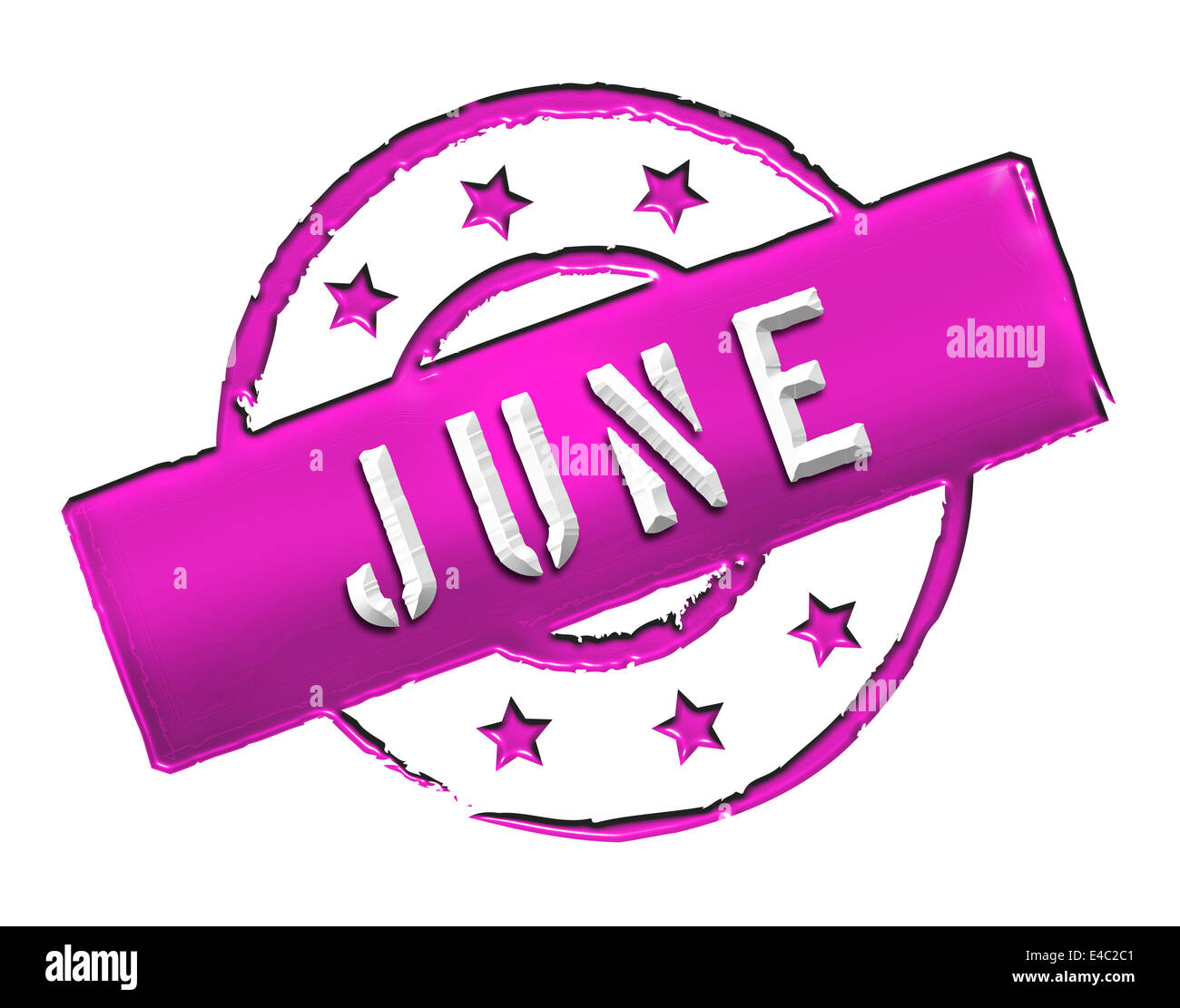 Stamp - JUNE Stock Photo - Alamy