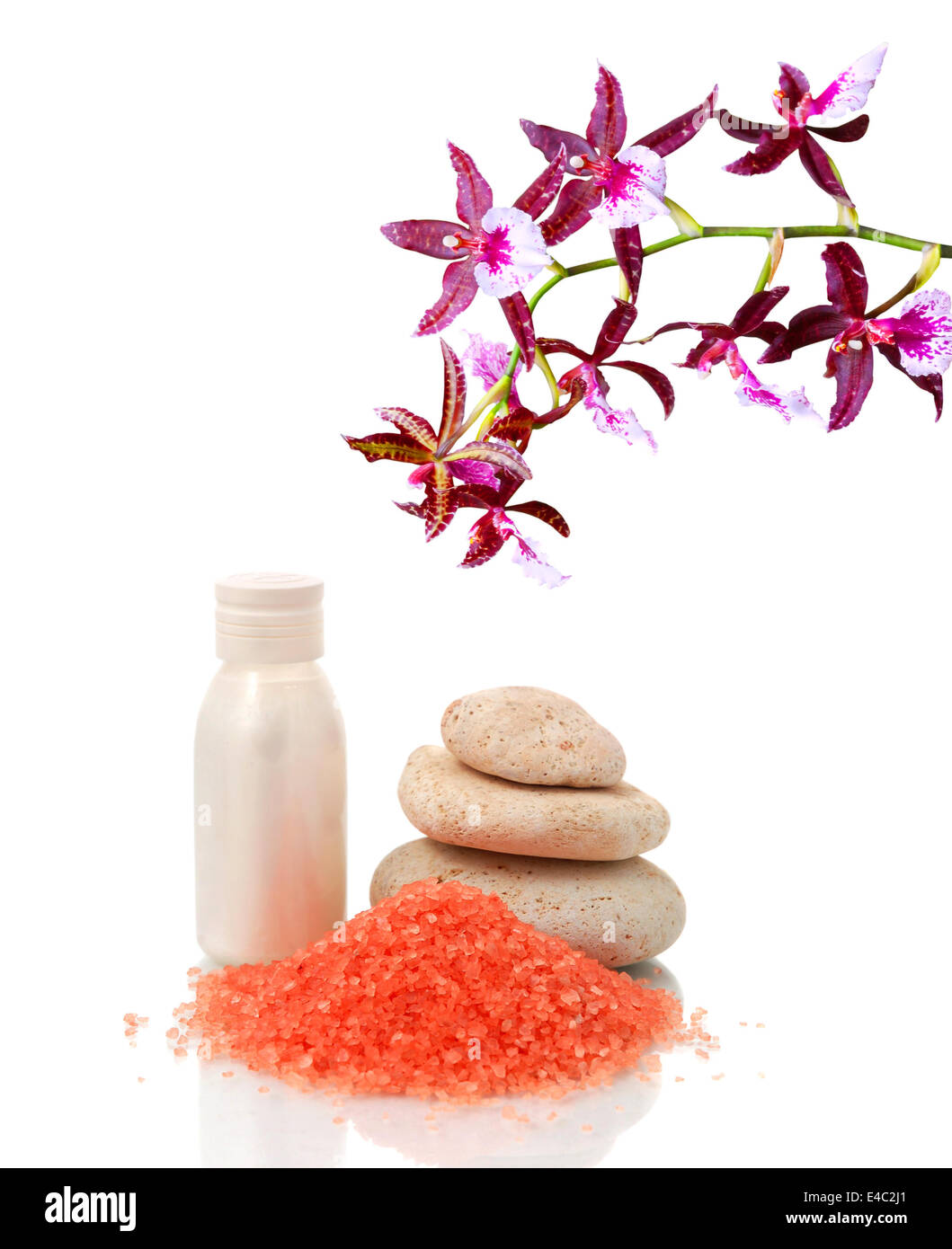 Spa treatment and flower Stock Photo - Alamy