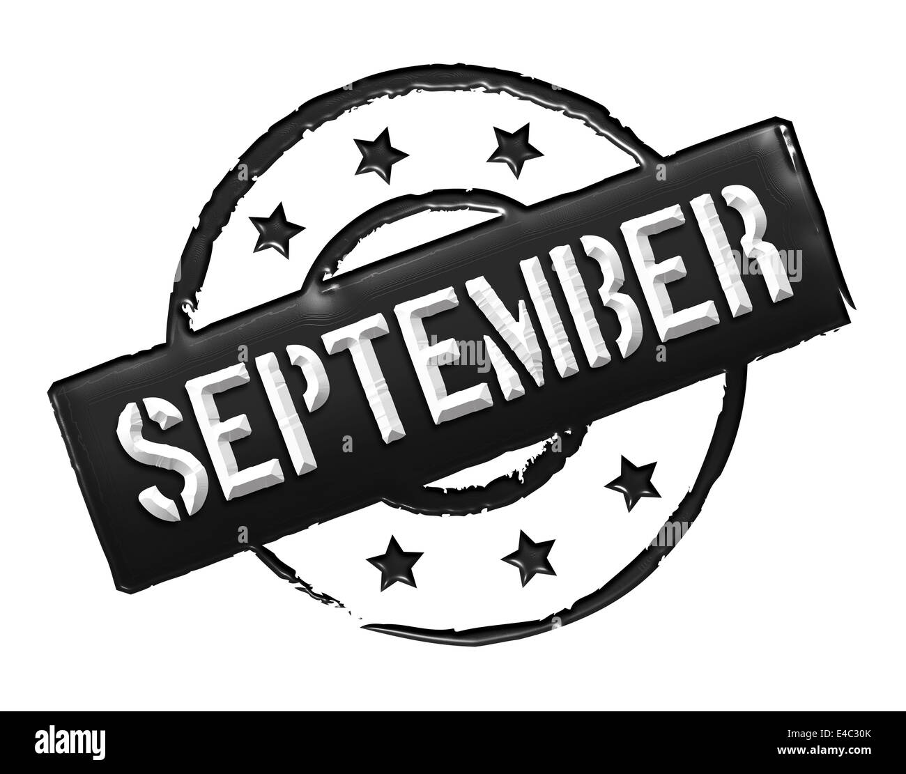 Stamp - SEPTEMBER Stock Photo - Alamy
