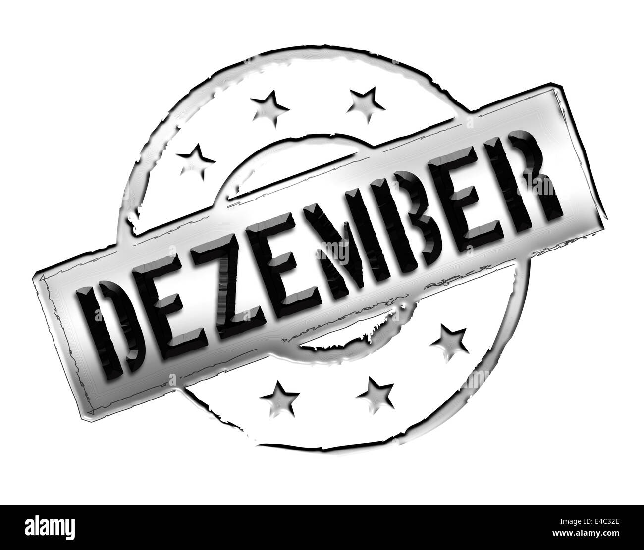 Stamp - DEZEMBER Stock Photo - Alamy