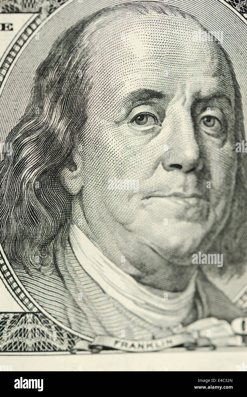 Franklin closeup portrait Stock Photo - Alamy