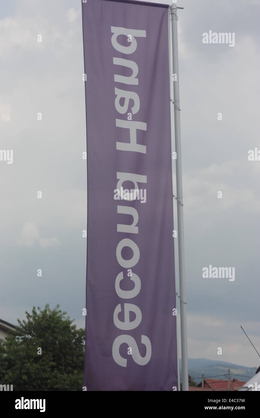 Second hand banner Stock Photo - Alamy
