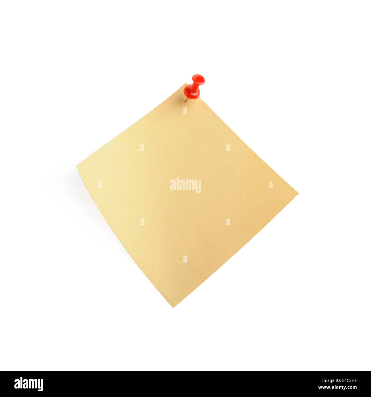 yellow paper note with shadow Stock Photo - Alamy