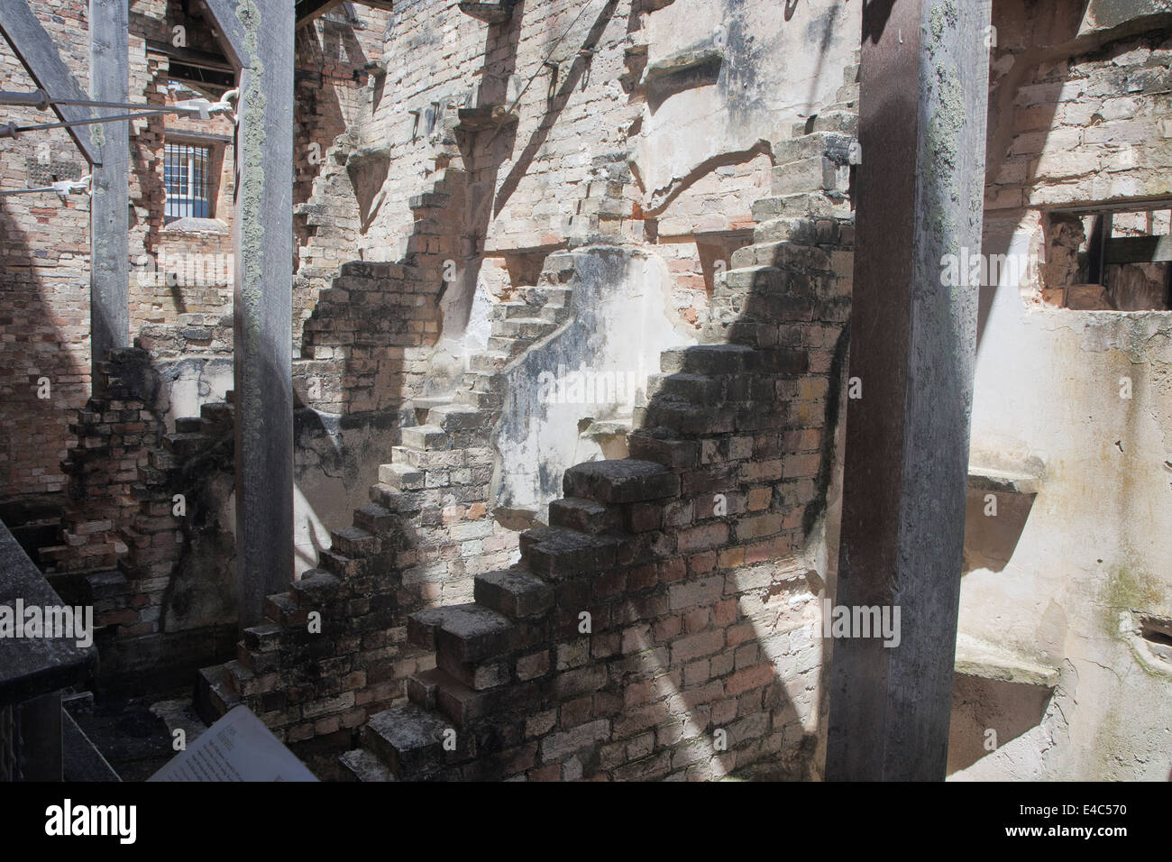 Inside the penitentiary building of Port Arthur Stock Photo - Alamy