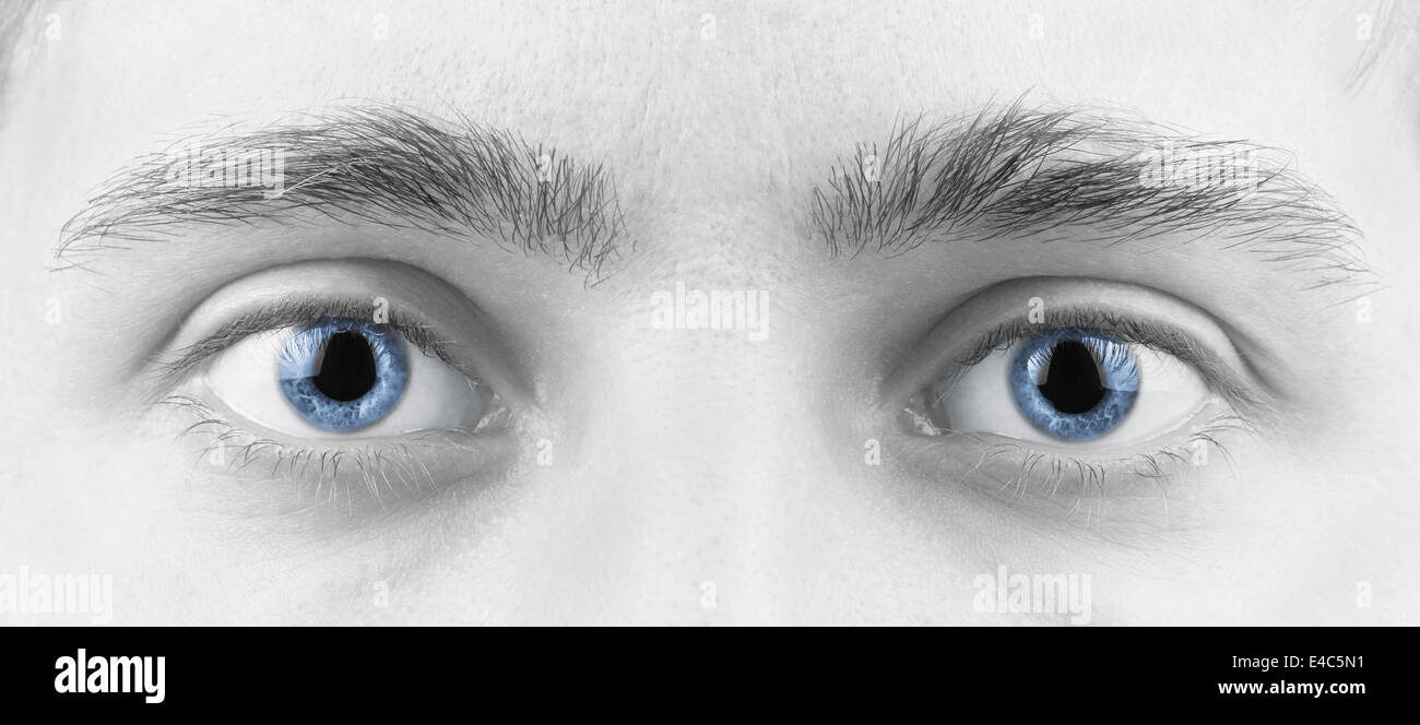 Human eye male close hi-res stock photography and images - Alamy