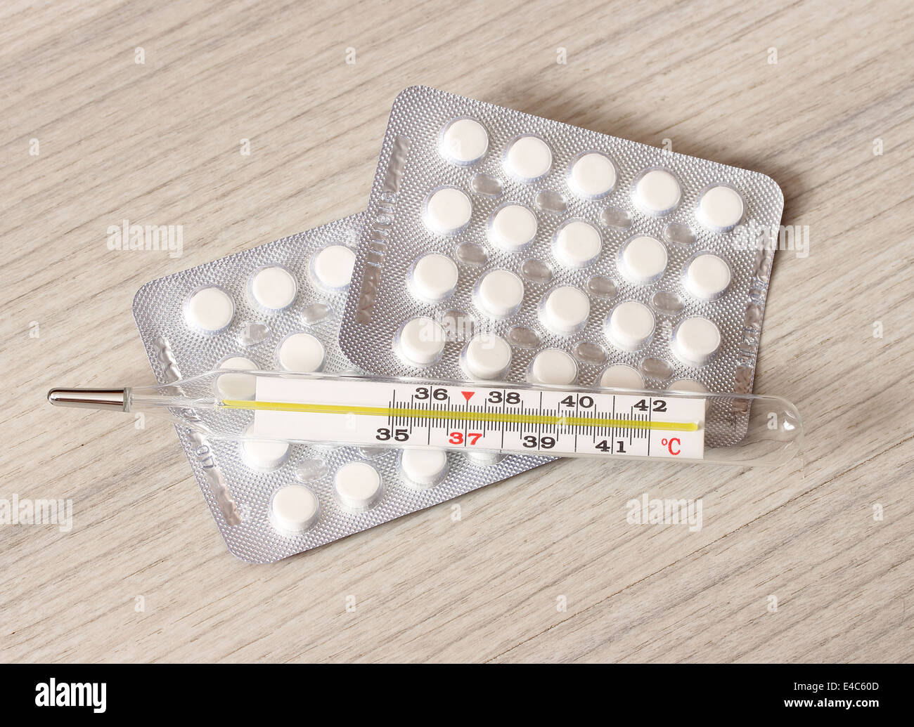 Red tablets pills with a red color hi-res stock photography and images ...