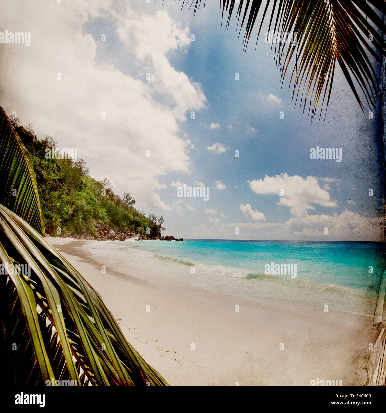 Dream Beach Grunge Background Stock Photo - Alamy