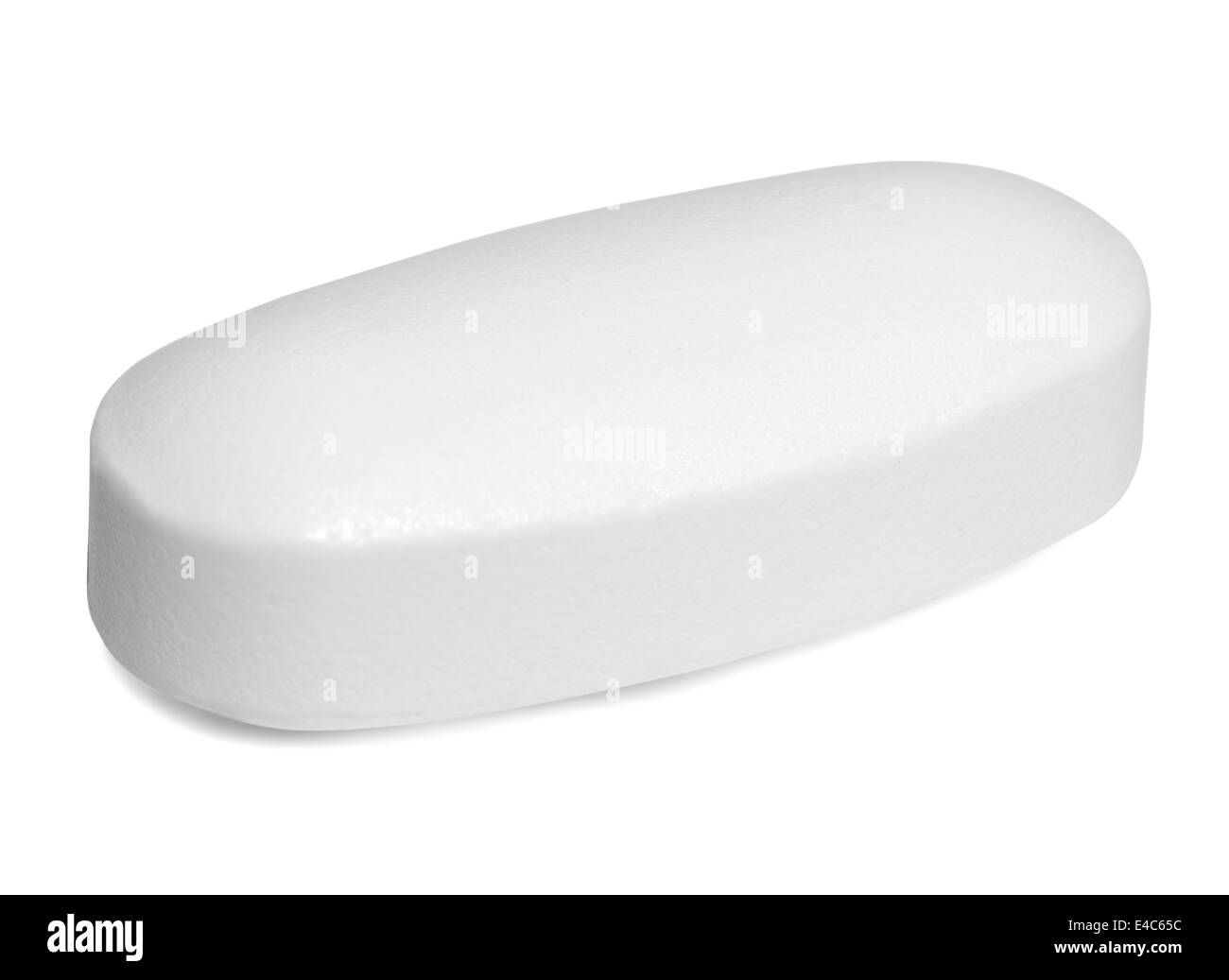 Pill on white background macro isolated Stock Photo - Alamy