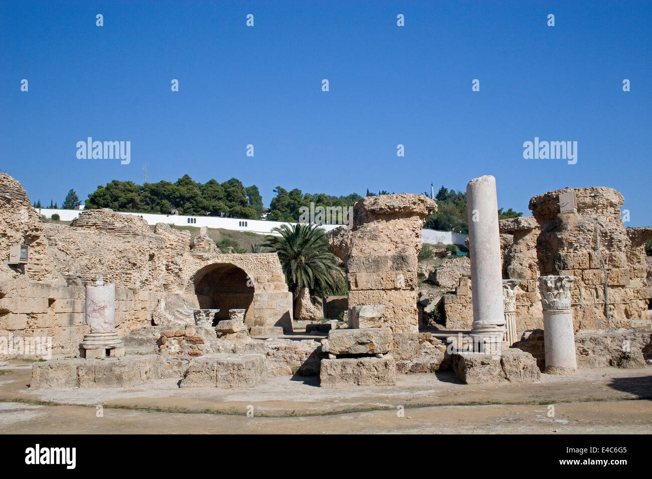 Carthage ruins, Tunisia Stock Photo - Alamy