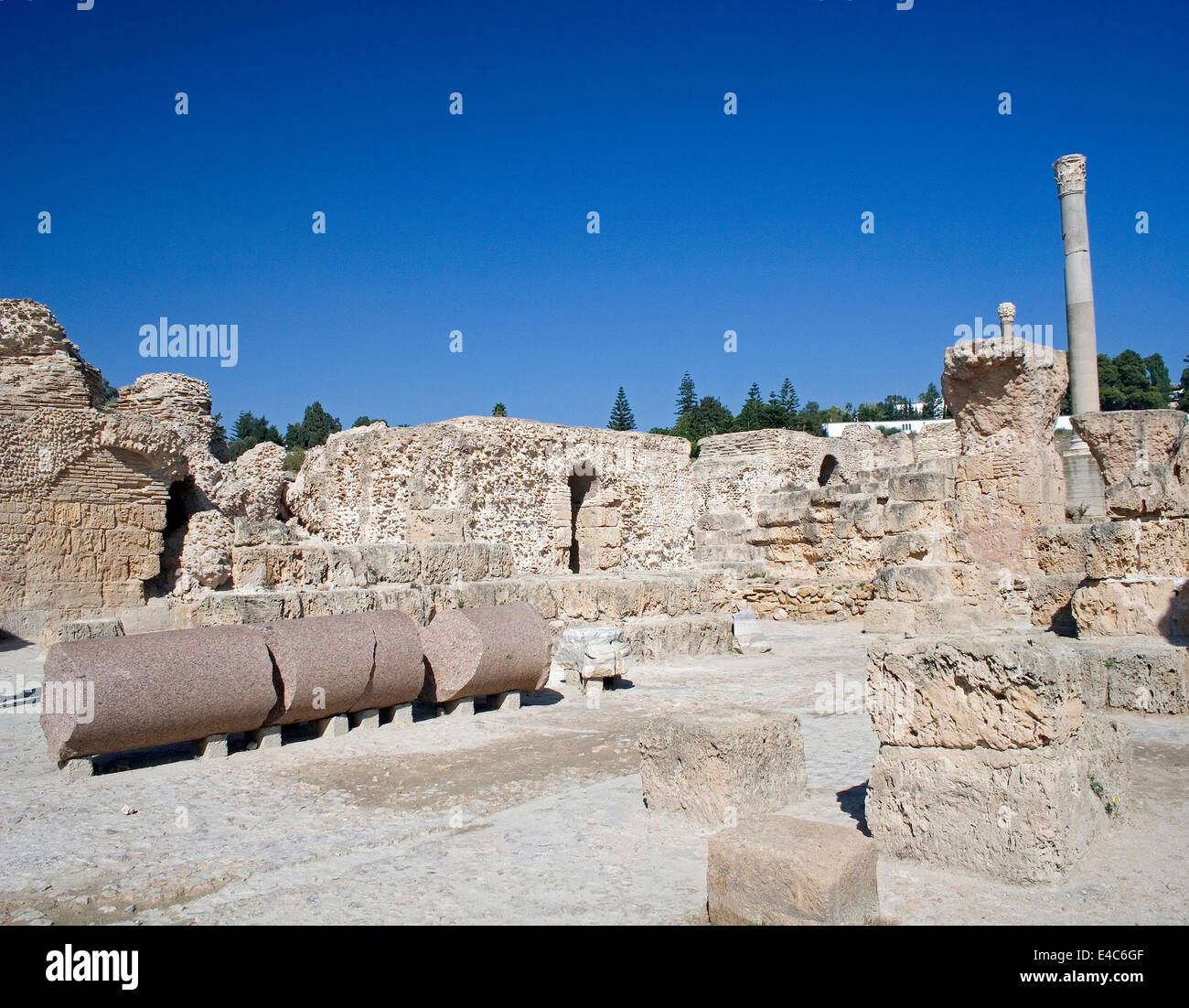 Carthage ruins, Tunisia Stock Photo - Alamy