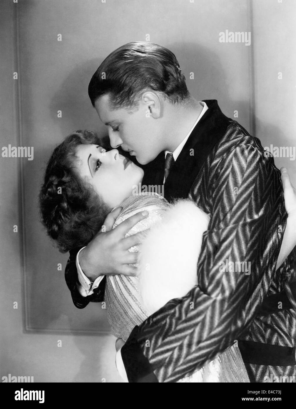 Clara Bow, Ralph Forbes, on-set of the Film, "Her Wedding Night", 1930 ...