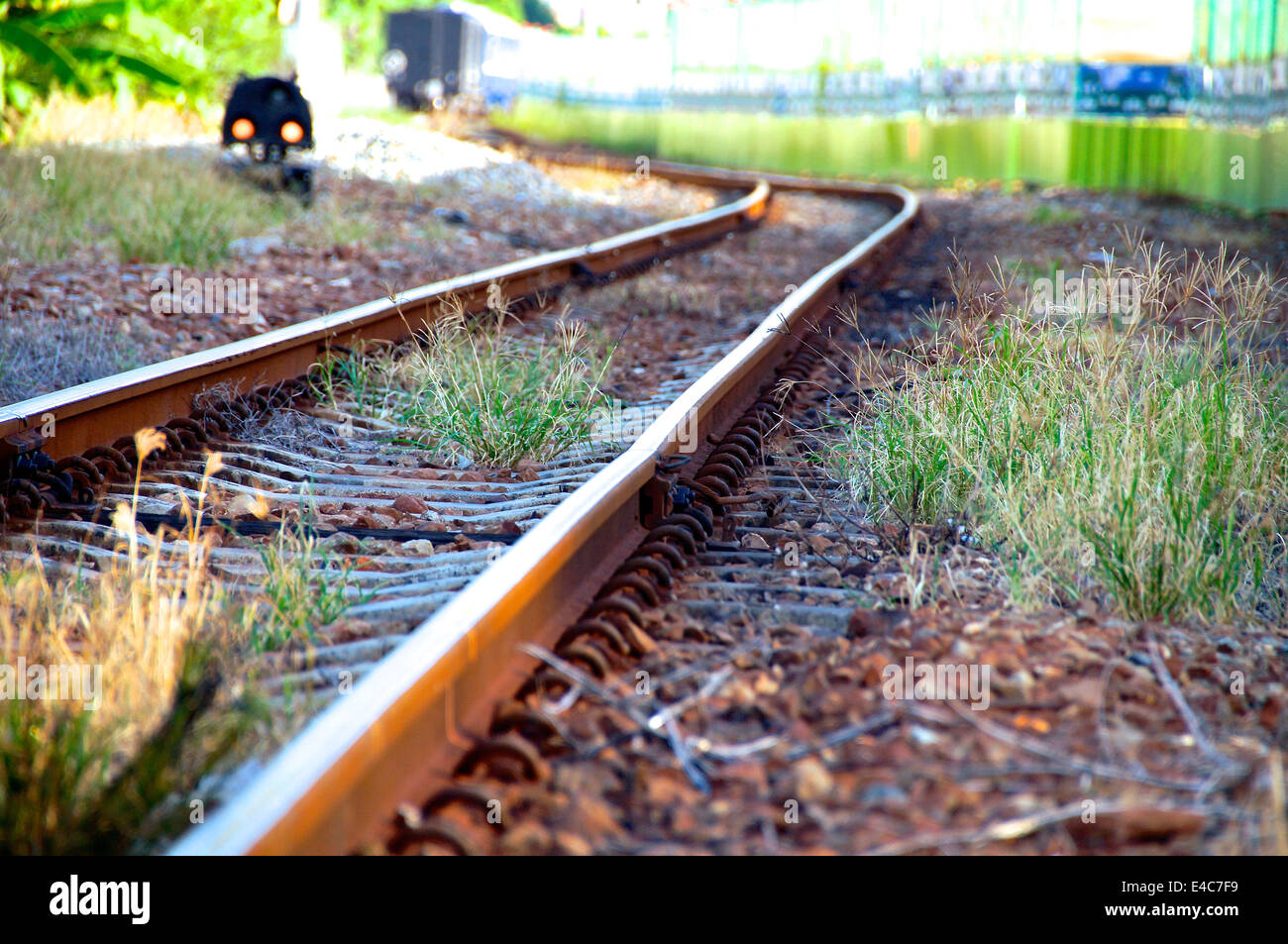 Closeup on front railway hi-res stock photography and images - Alamy