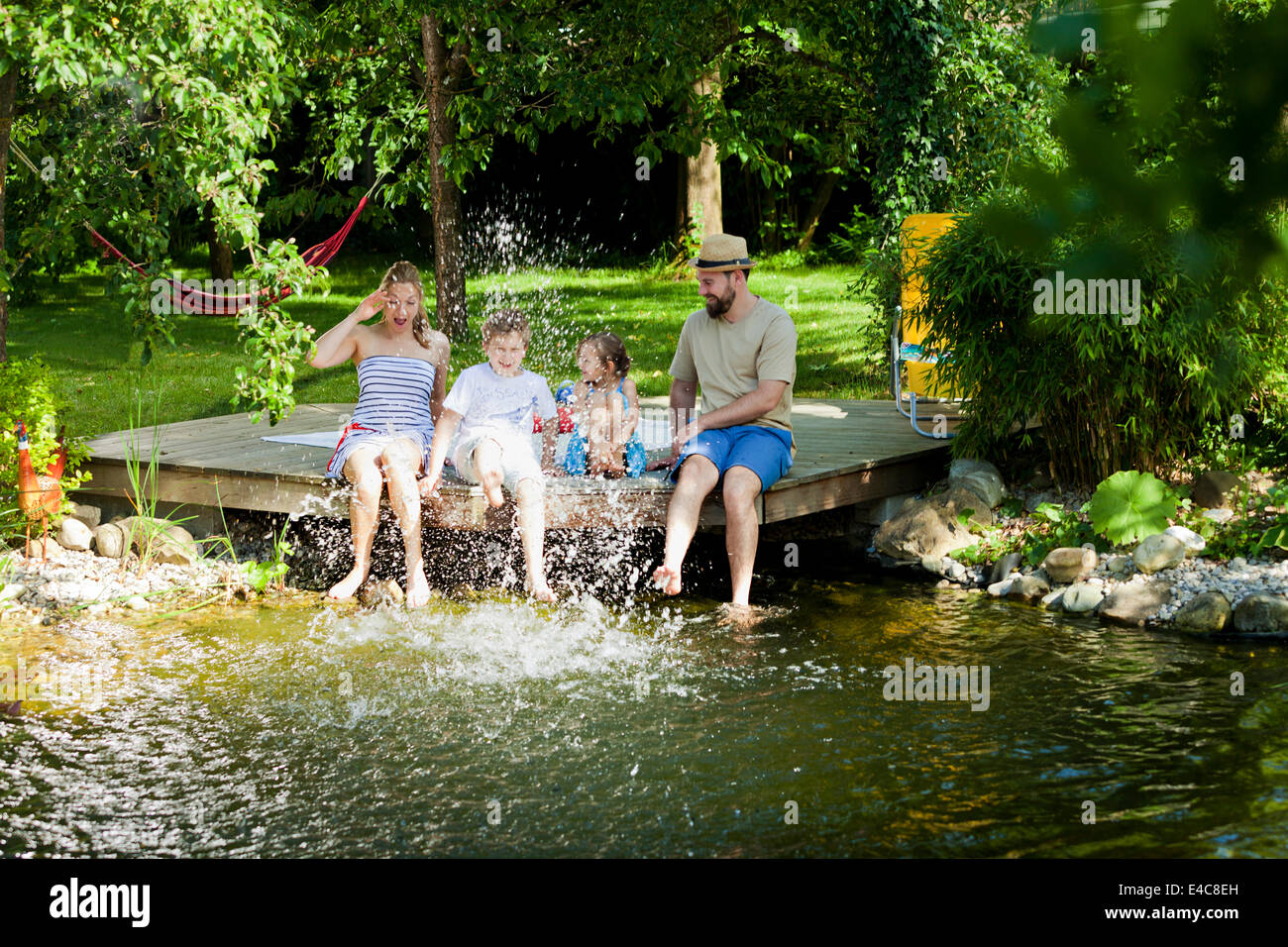 Children pond boys hi-res stock photography and images - Alamy