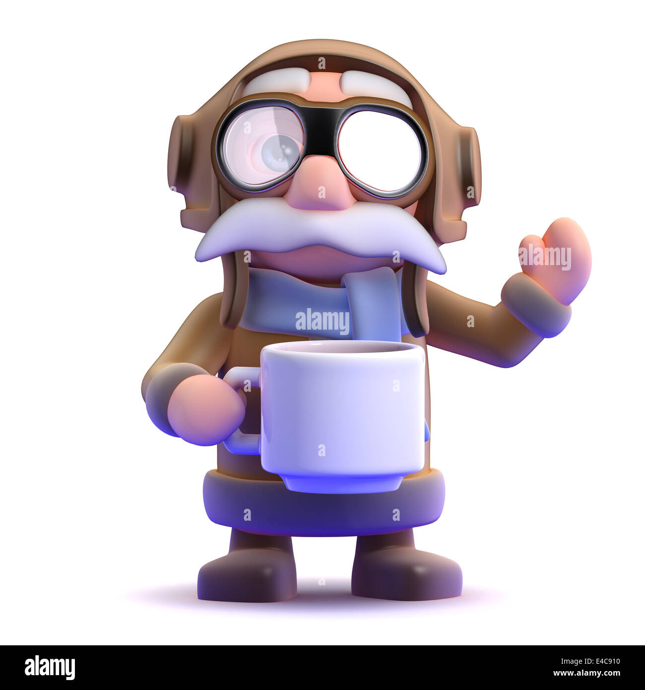 Mustache cup tea Cut Out Stock Images & Pictures - Alamy