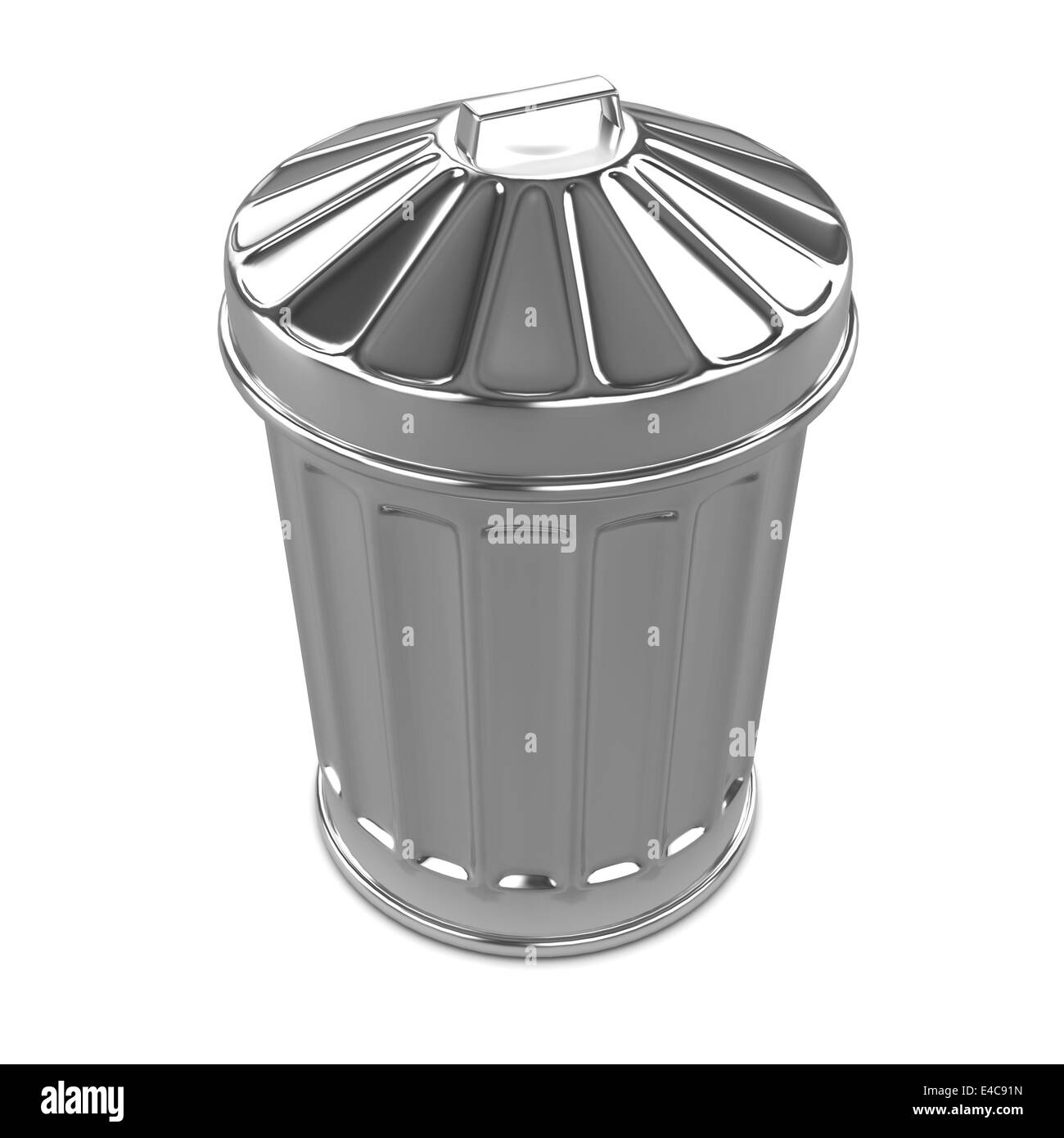 3d top view render of a trash can with lid on Stock Photo - Alamy