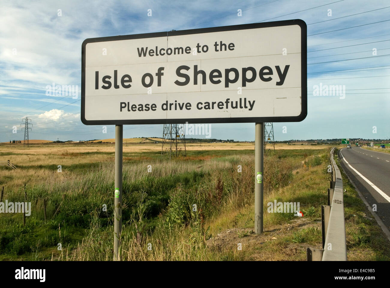 Isle sheppey kent welcome sign hi-res stock photography and images - Alamy
