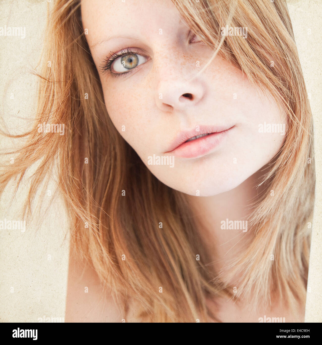 Beautiful, natural woman portrait Stock Photo - Alamy