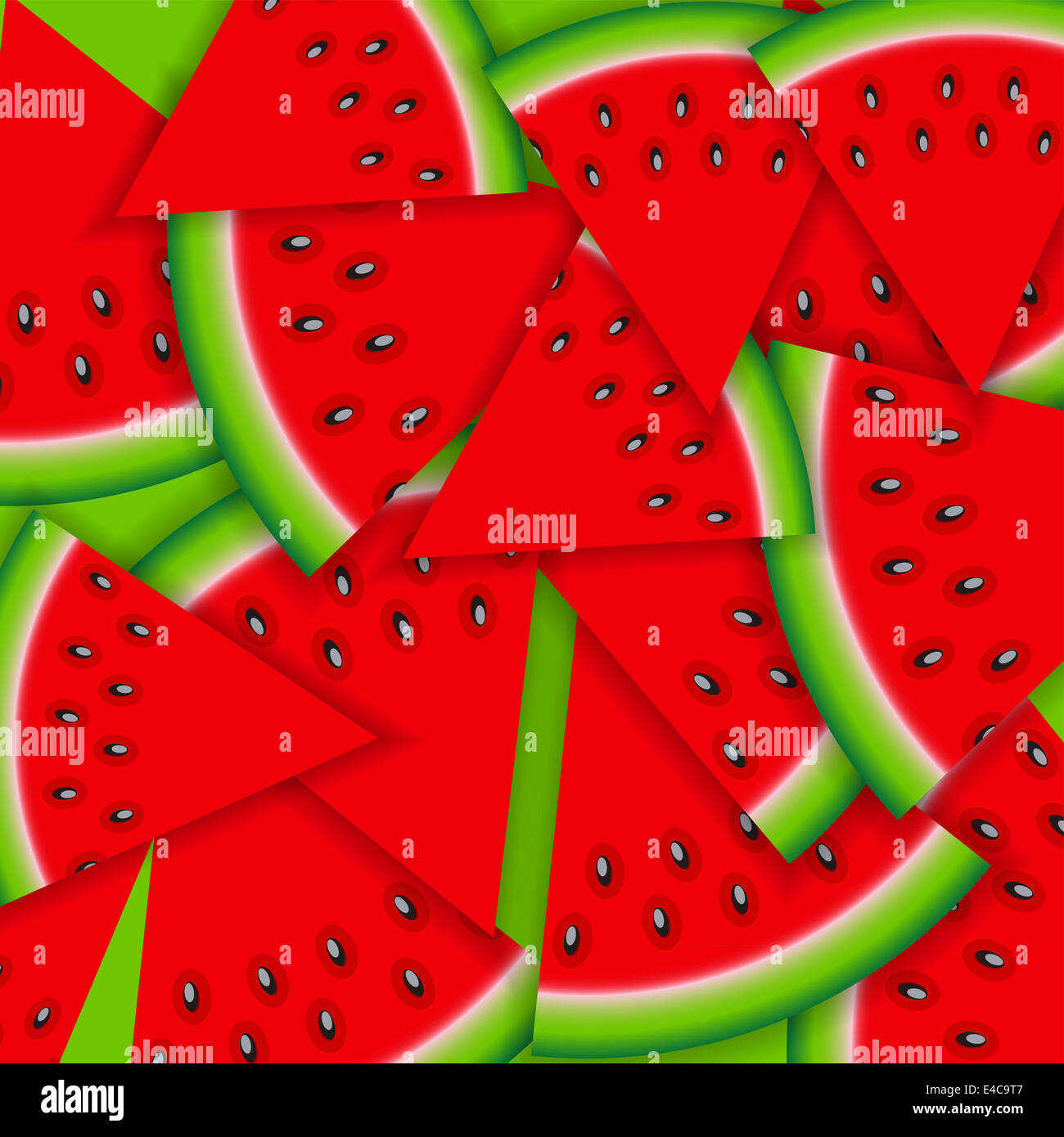 Background From Watermelon. Vector Illustration Stock Photo - Alamy