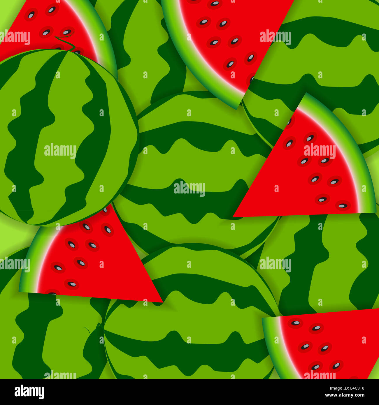 Background From Watermelon. Vector Illustration Stock Photo - Alamy