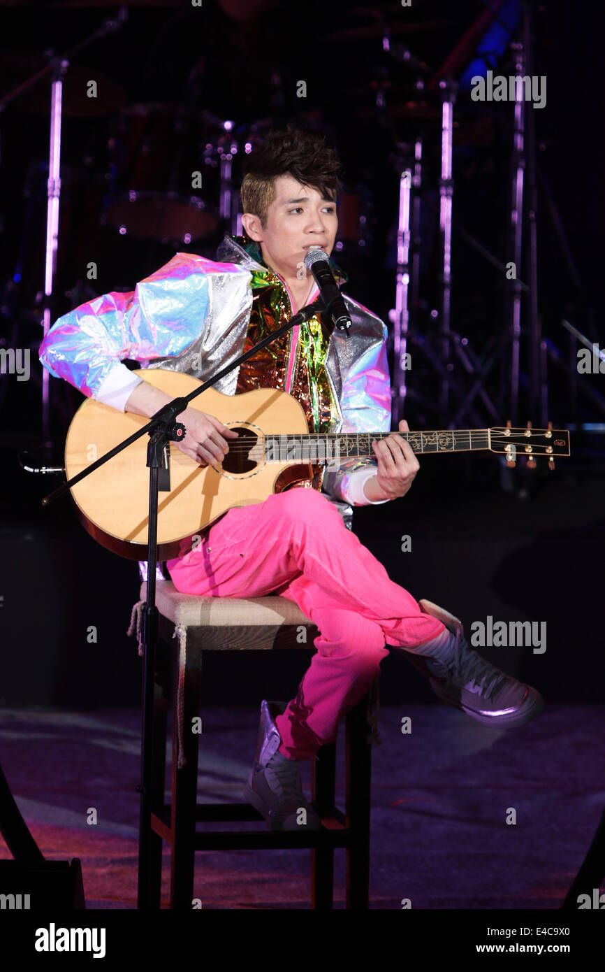 Singer Hsiao Hung Jen holds concert in Taipei on Saturday July 5, 2014 ...