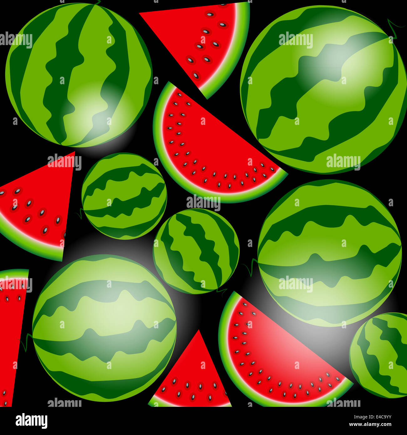 Background From Watermelon. Vector Illustration Stock Photo - Alamy