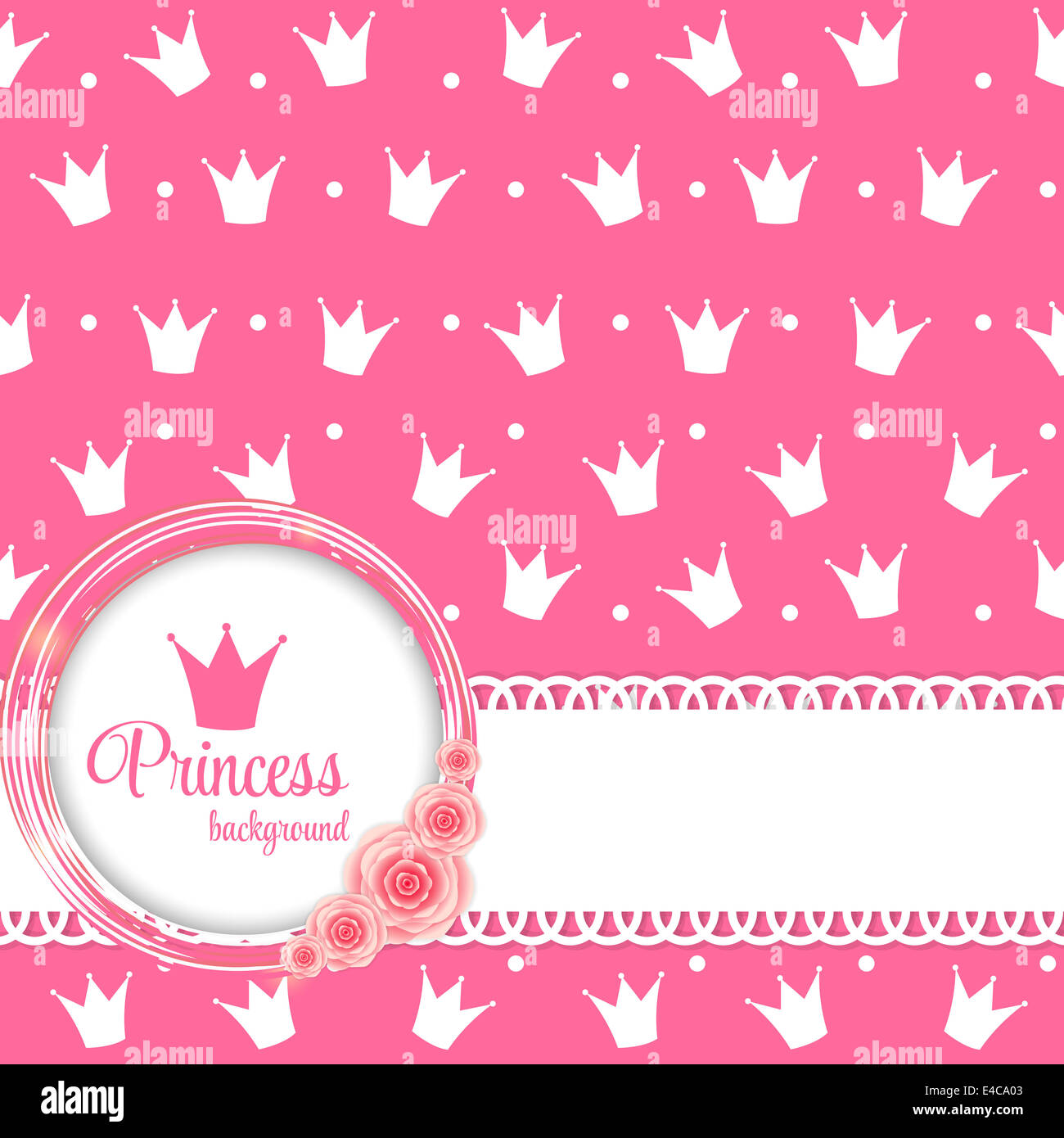 Princess Crown Background Vector Illustration Stock Photo - Alamy